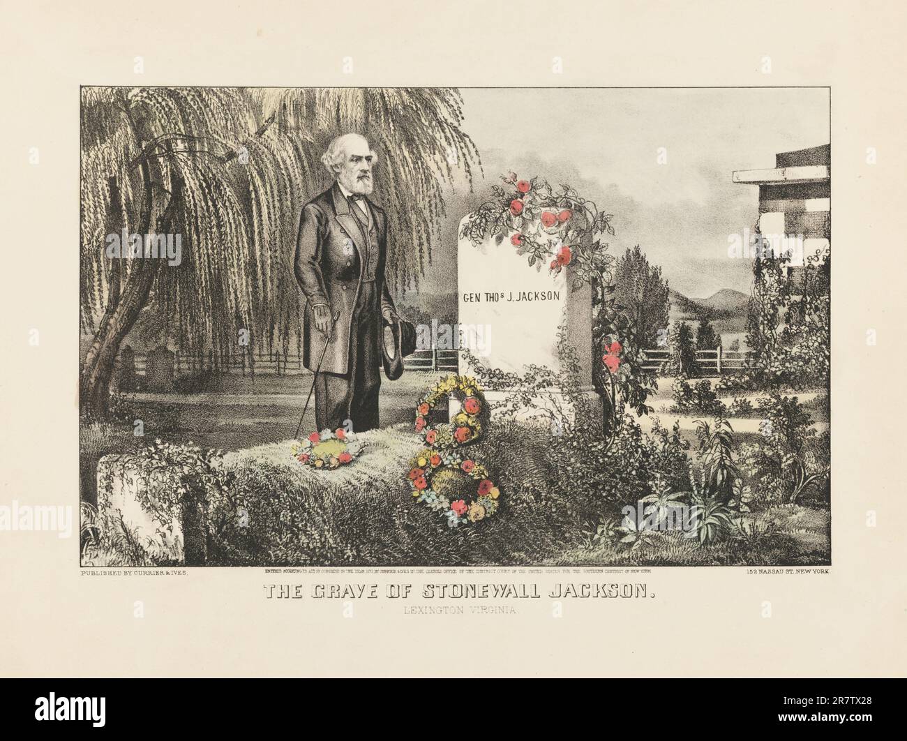 Grave of Stonewall Jackson 1870 Stock Photo - Alamy