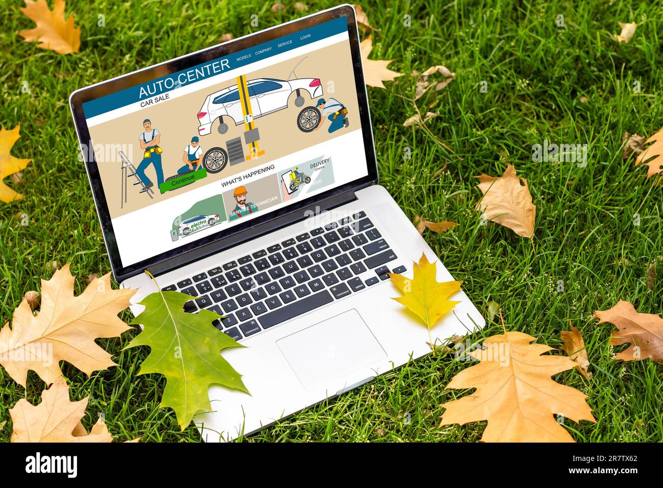 auto center Communication Connection Online Concept Stock Photo - Alamy