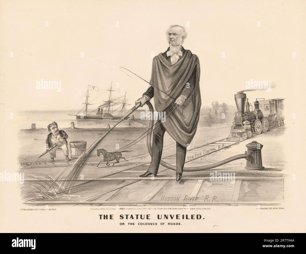 The Statue Unveiled 1869 Stock Photo - Alamy