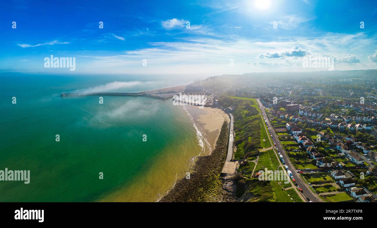 Folkestone uk aerial hi-res stock photography and images - Alamy