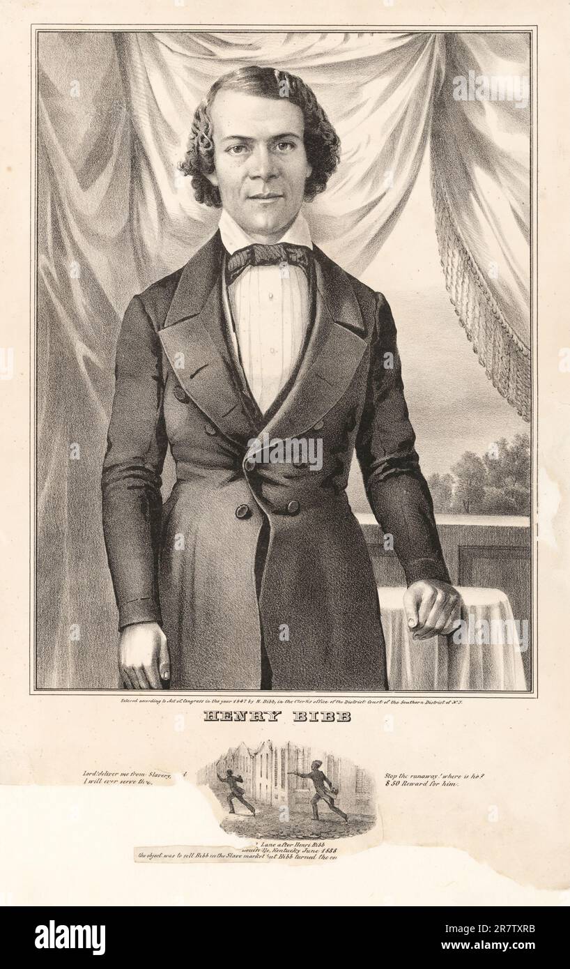 Henry Walton Bibb 1847 Stock Photo - Alamy