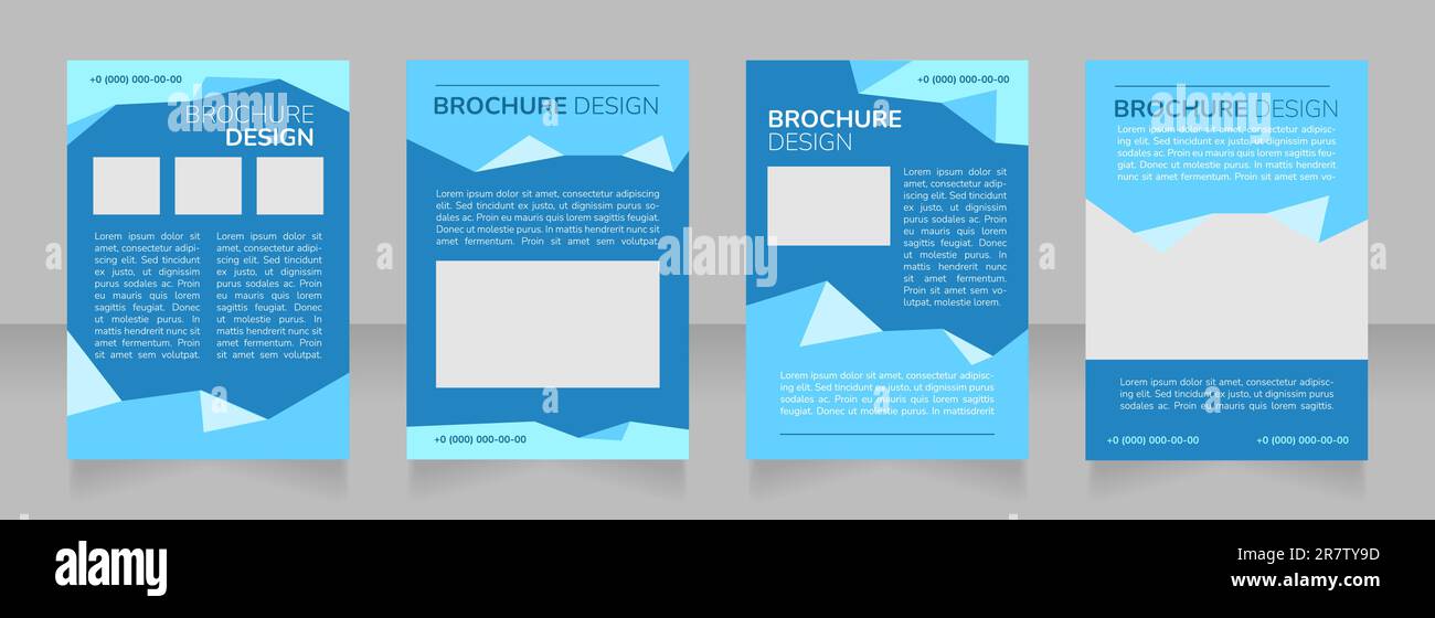 Supplementary education program blank brochure layout design Stock ...