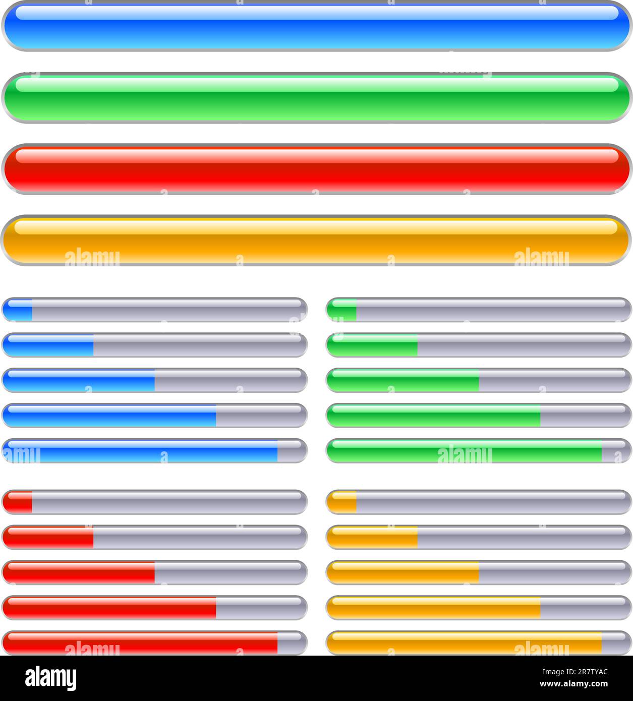 Loading progress bars. Illustratin for design Stock Vector Image & Art ...