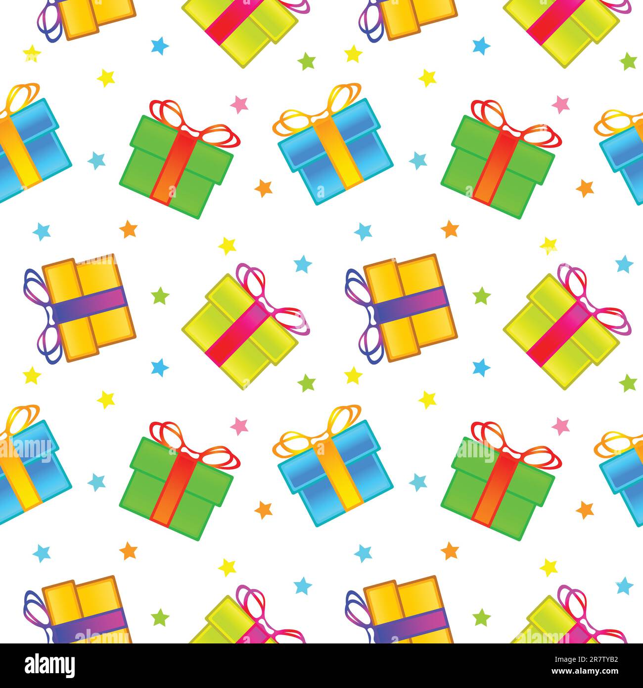 present boxes pattern, abstract seamless texture; vector art ...
