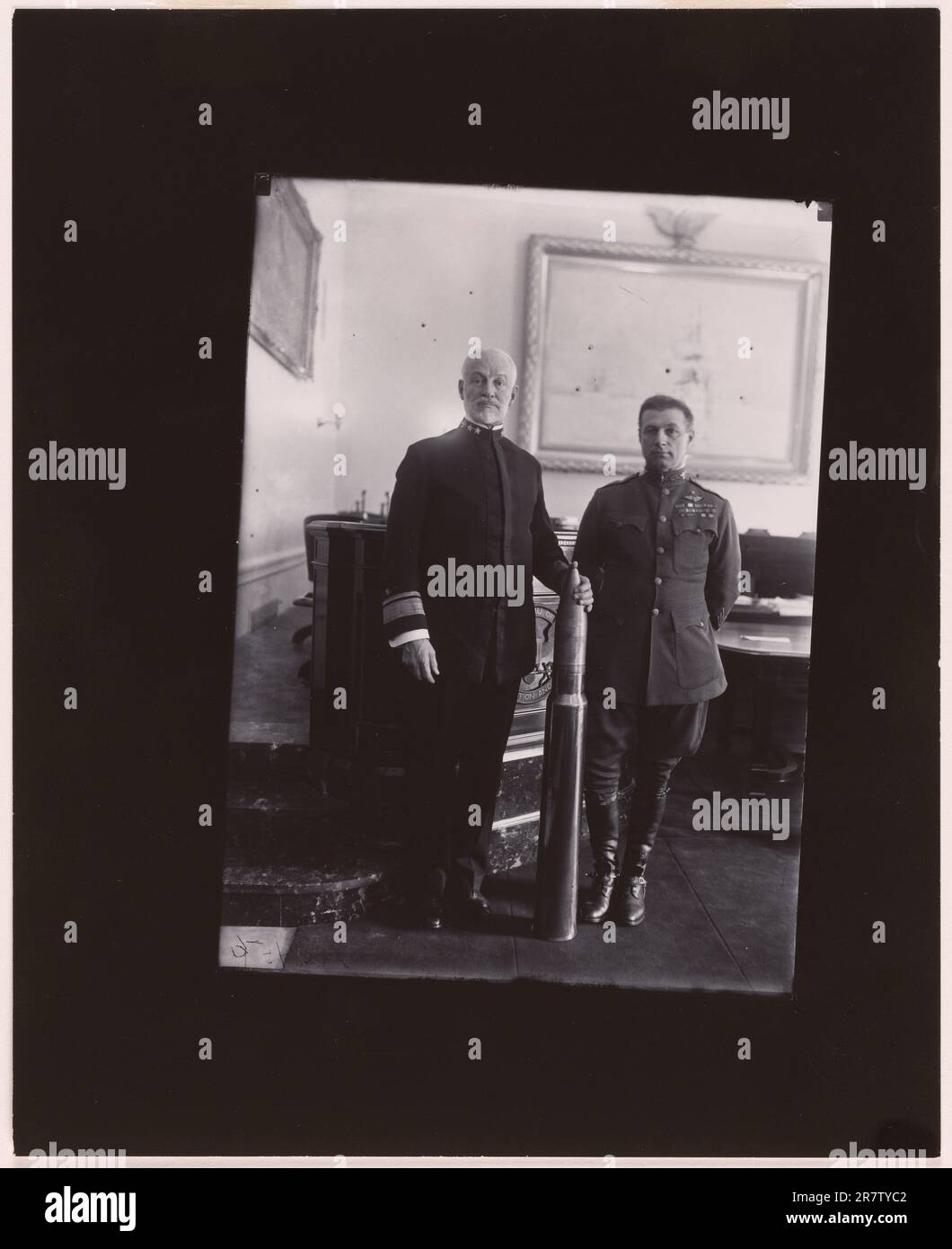 William Mitchell and William Sims c. 1921 (printed c. 1968 Stock Photo ...