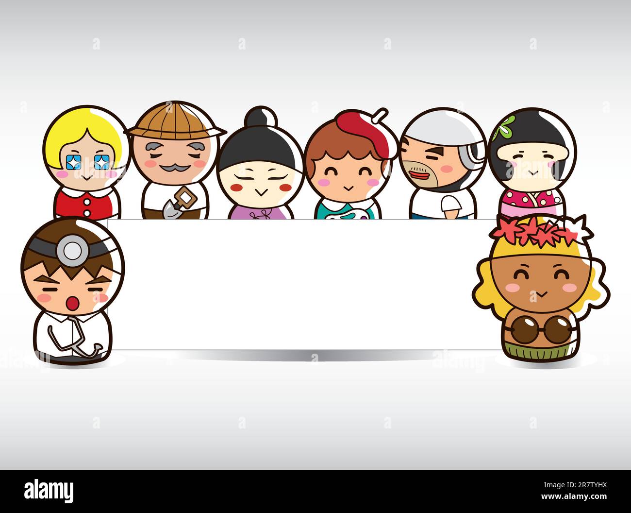 cartoon people job banner Stock Vector Image & Art - Alamy