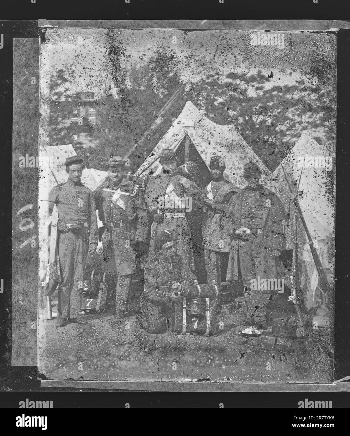 Camp Scene/New York 7th Regiment c. 1860-1870 Stock Photo - Alamy