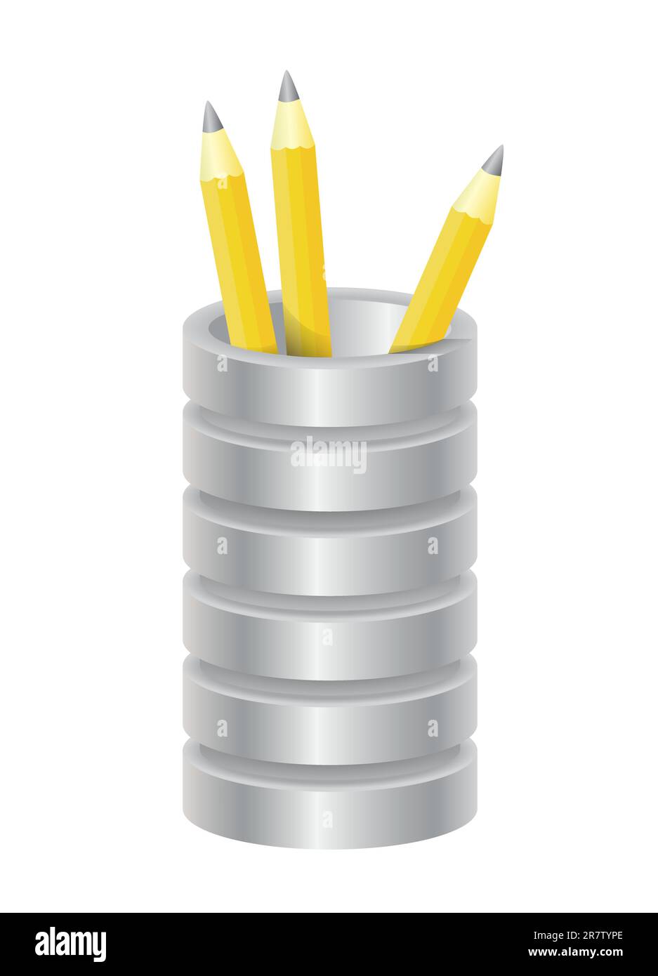 Cup and pen Stock Vector Images - Alamy