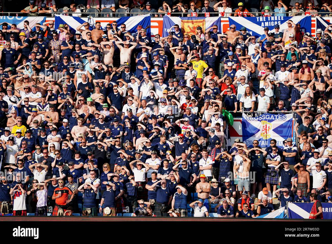 Scotland fans in the stands before the UEFA Euro 2024 Qualifying Group ...
