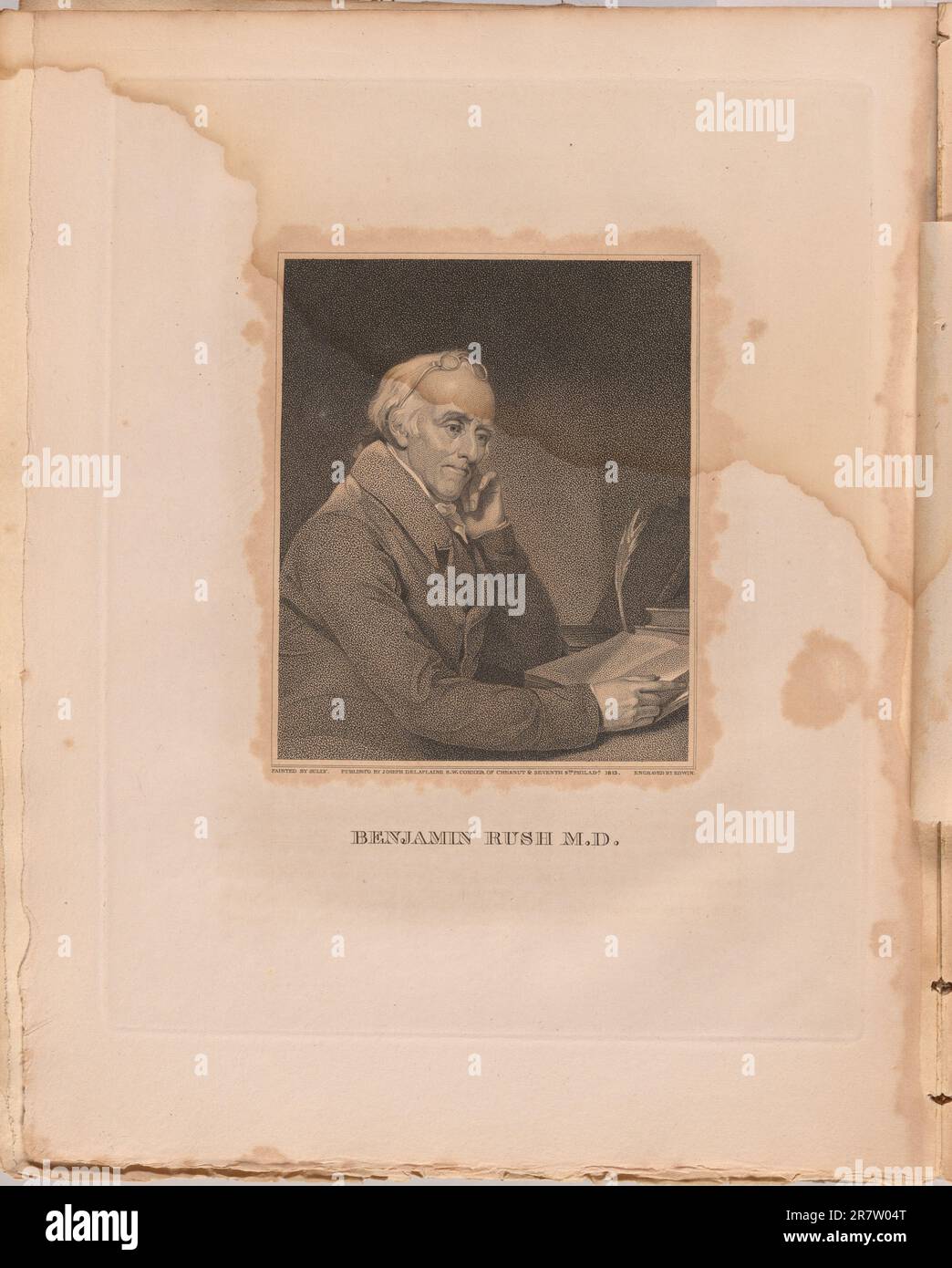 Benjamin Rush 1816 Stock Photo - Alamy