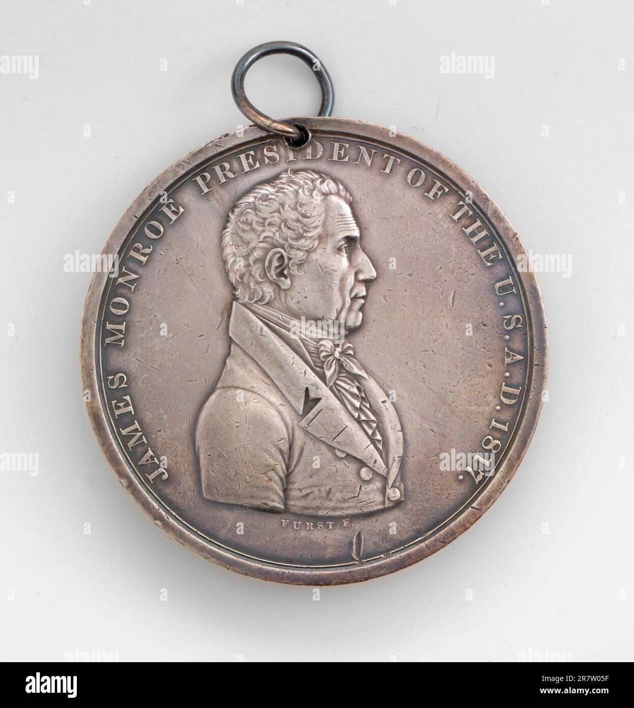 James Monroe 1820; date on the medal is 1817, but struck later Stock ...