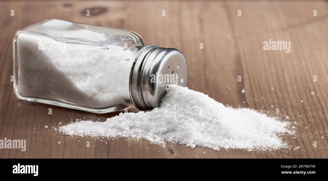 Shaker salt pile hi-res stock photography and images - Alamy