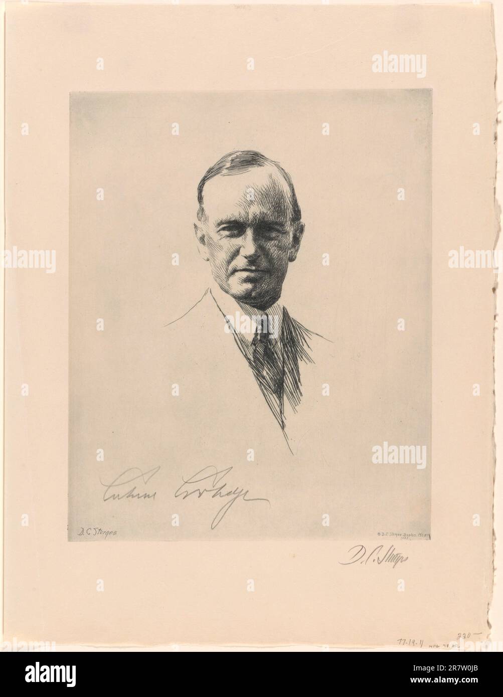 Calvin Coolidge 1925 Stock Photo - Alamy
