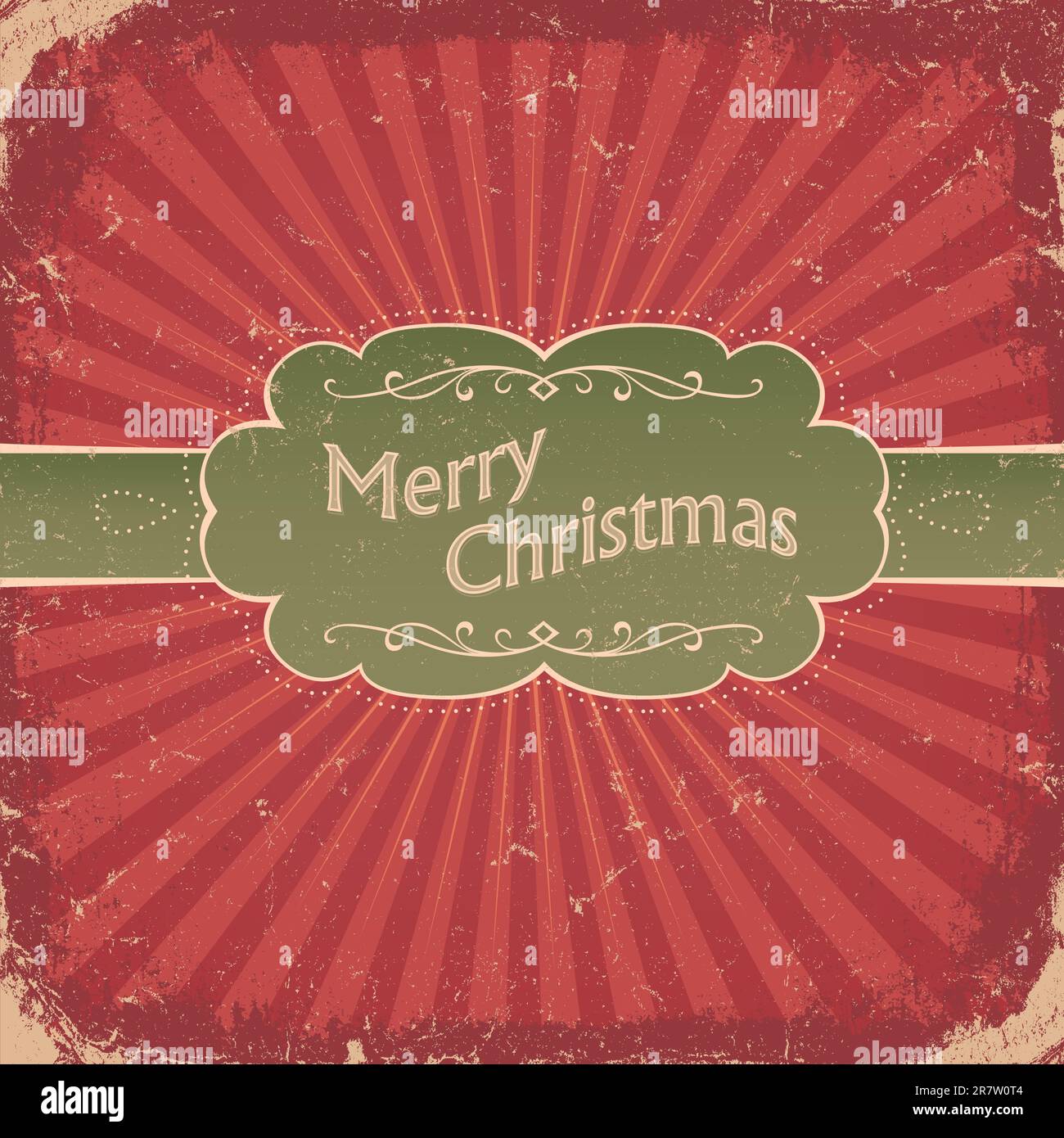 Retro christmas background vector Stock Vector Images - Alamy