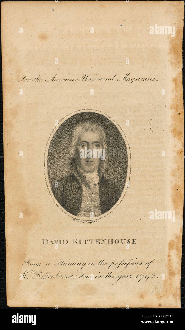 David Rittenhouse 1792 Stock Photo - Alamy