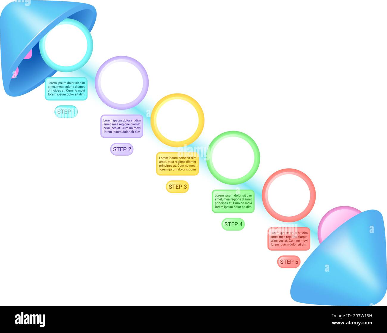 Medical colourful infographic chart design template Stock Vector Image ...