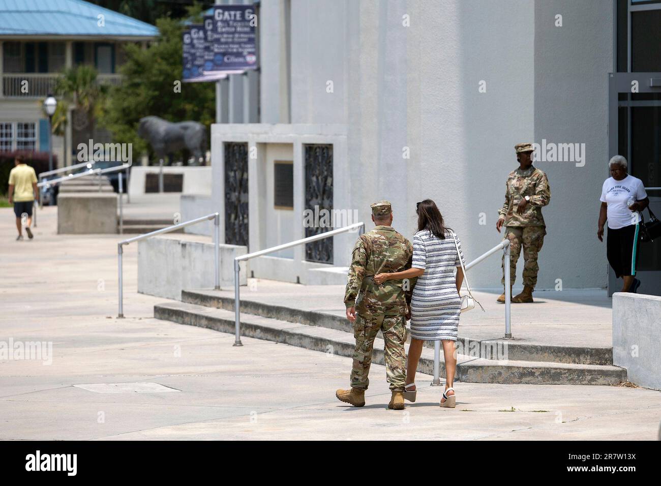 Republican presidential candidate Nikki Haley walks away with her ...