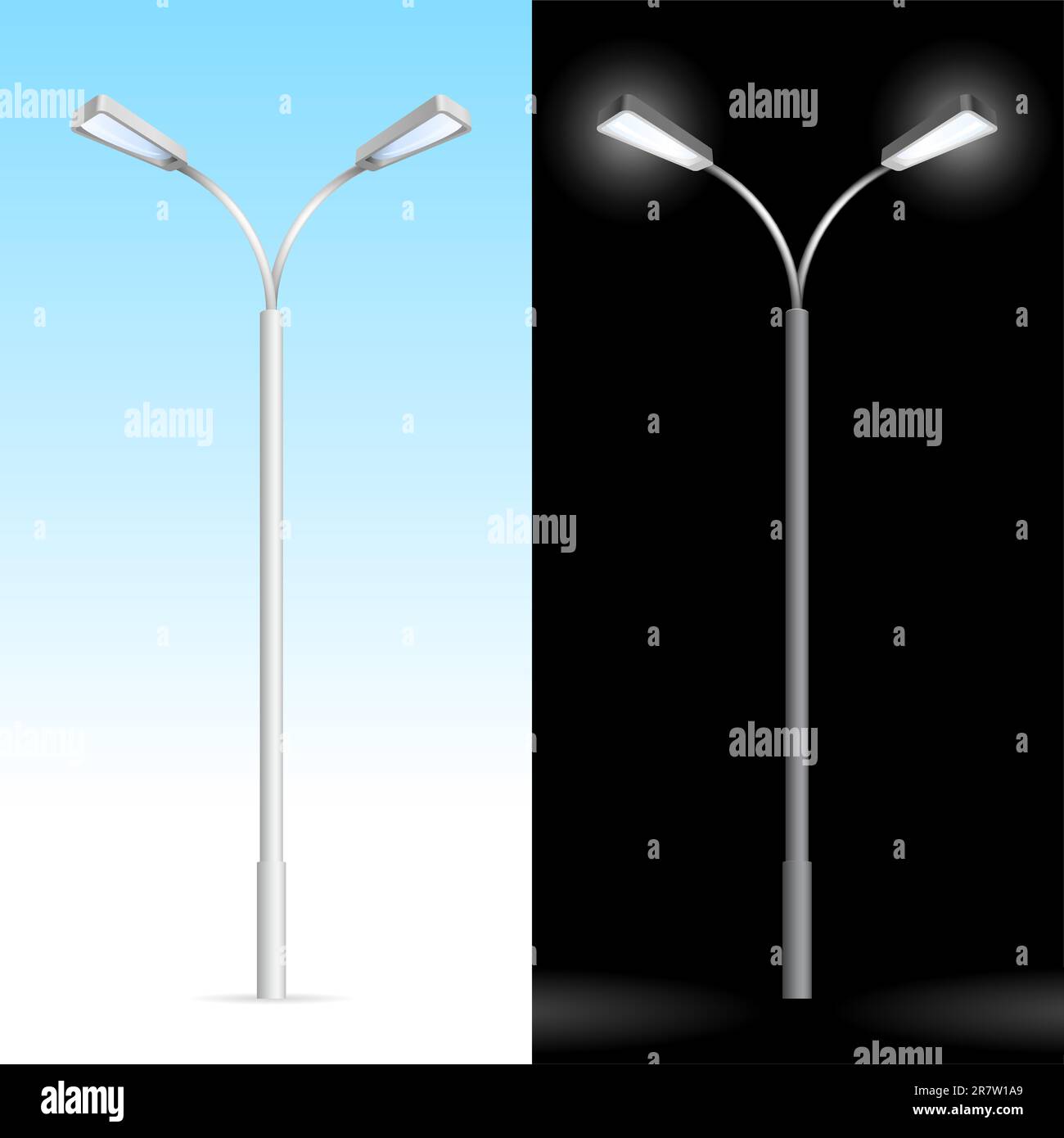 Lamp post pathway Stock Vector Images - Alamy