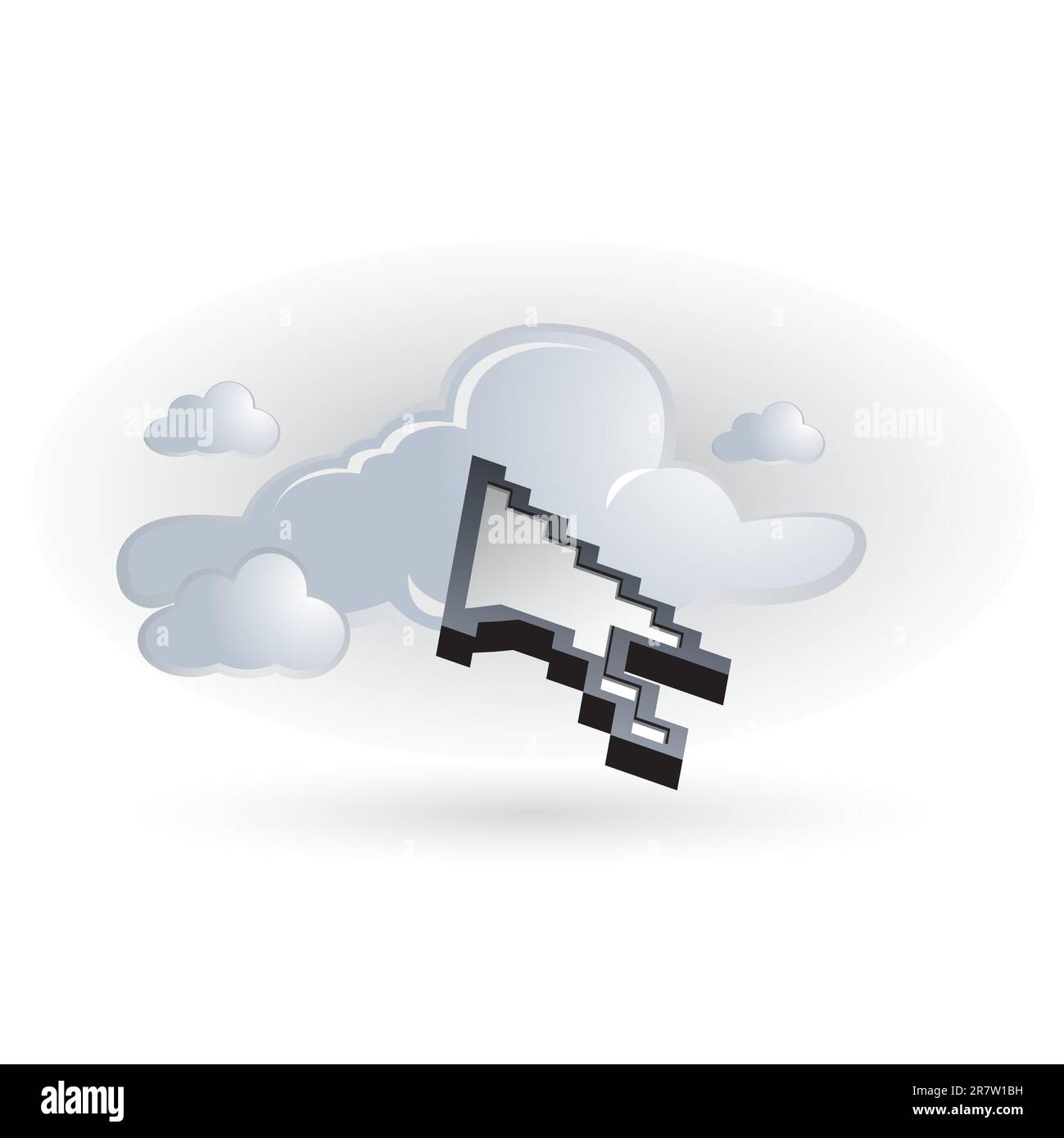 cloud and pointer Stock Vector Image & Art - Alamy