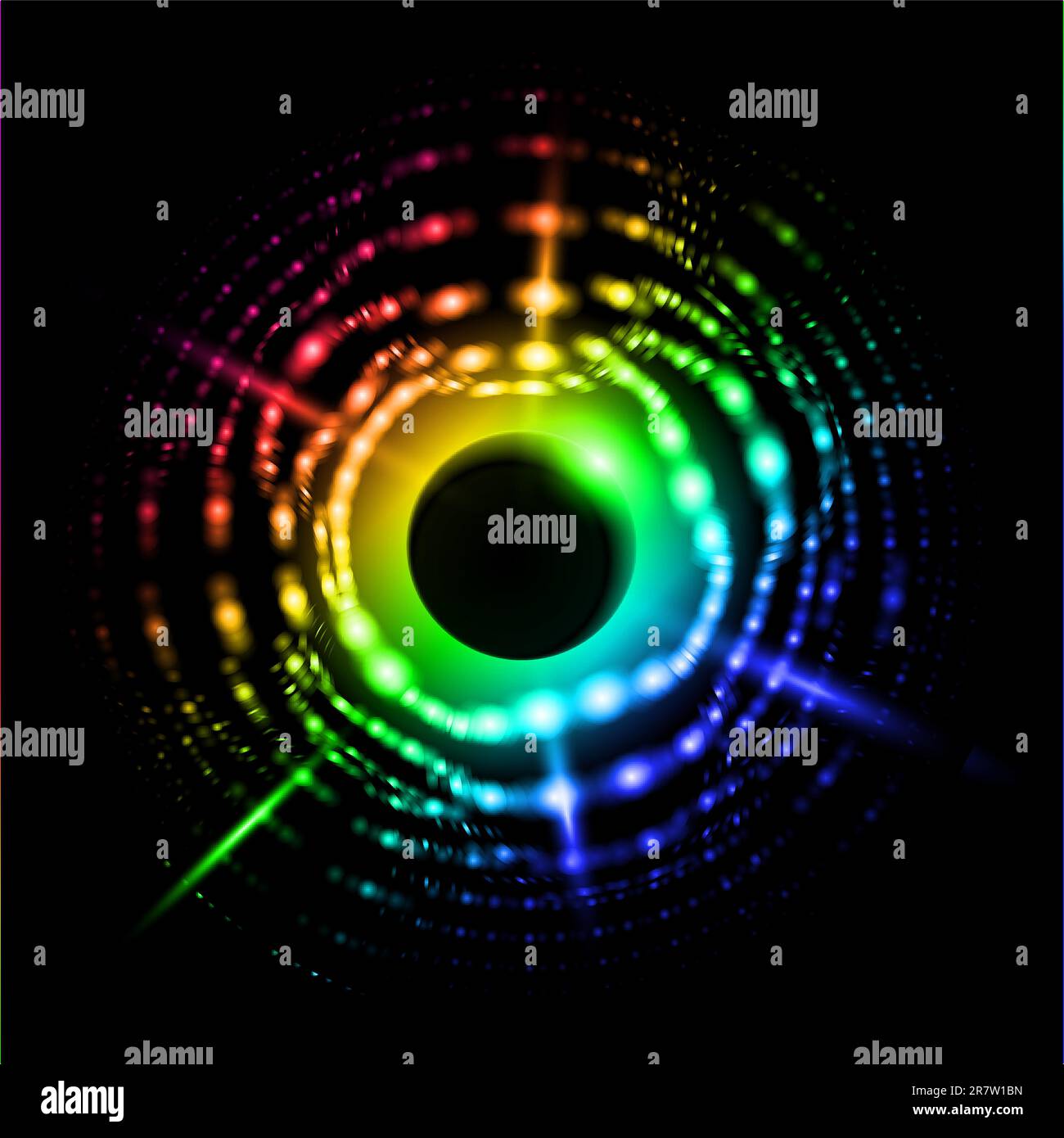 Abstract Solar system. Illustration on black background for design ...