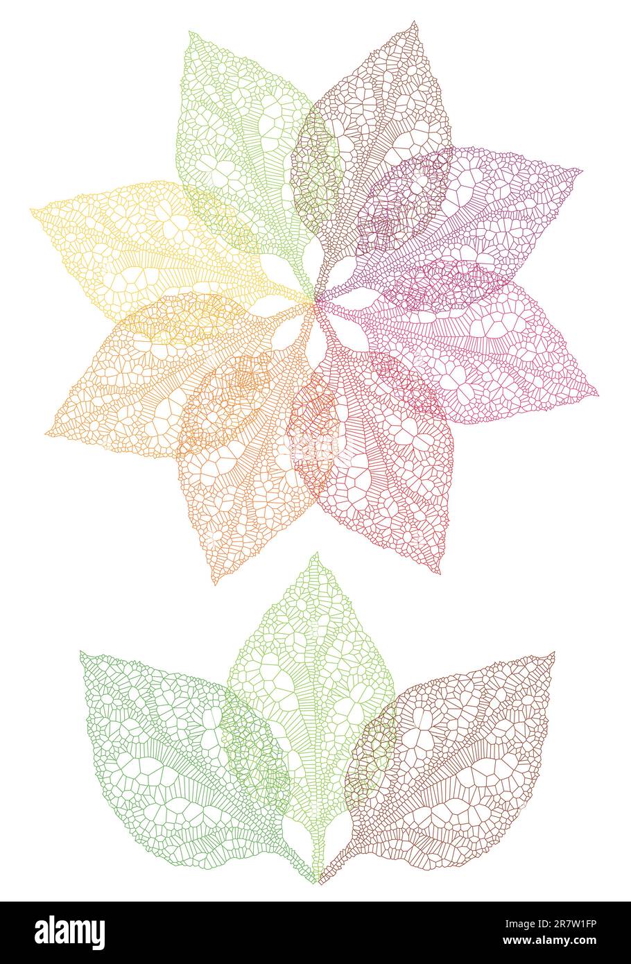 colorful autumn leaves, vector set Stock Vector Image & Art - Alamy
