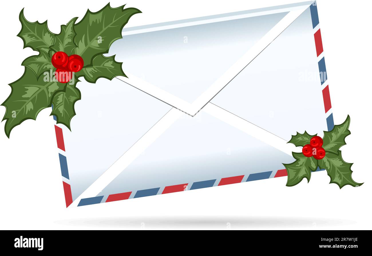 Illustration gift letter with Christmas berry - vector Stock Vector ...