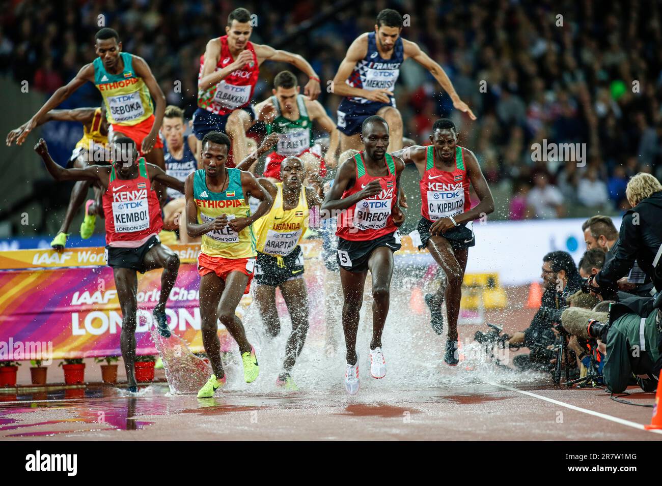 The final 3000 Metres Steeplechase at the World Athletics Championships ...