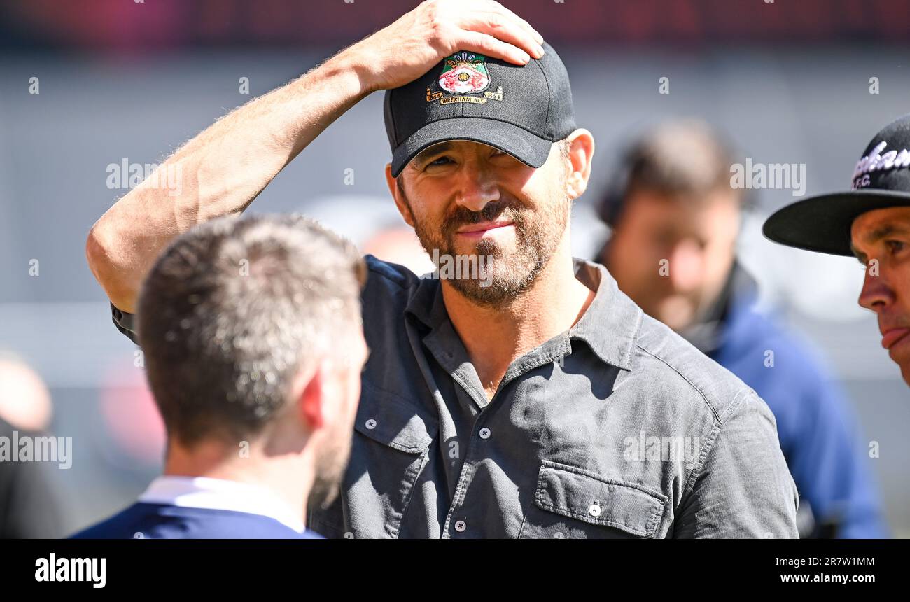 Ryan Reynolds during the Vanarama National League play-off semi-final ...