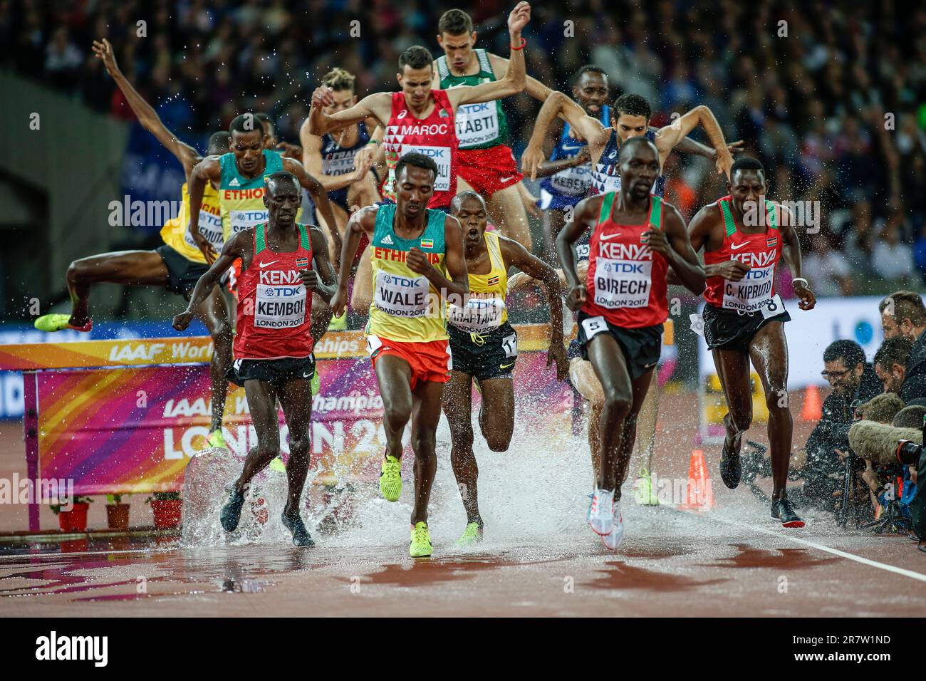 The final 3000 Metres Steeplechase at the World Athletics Championships ...