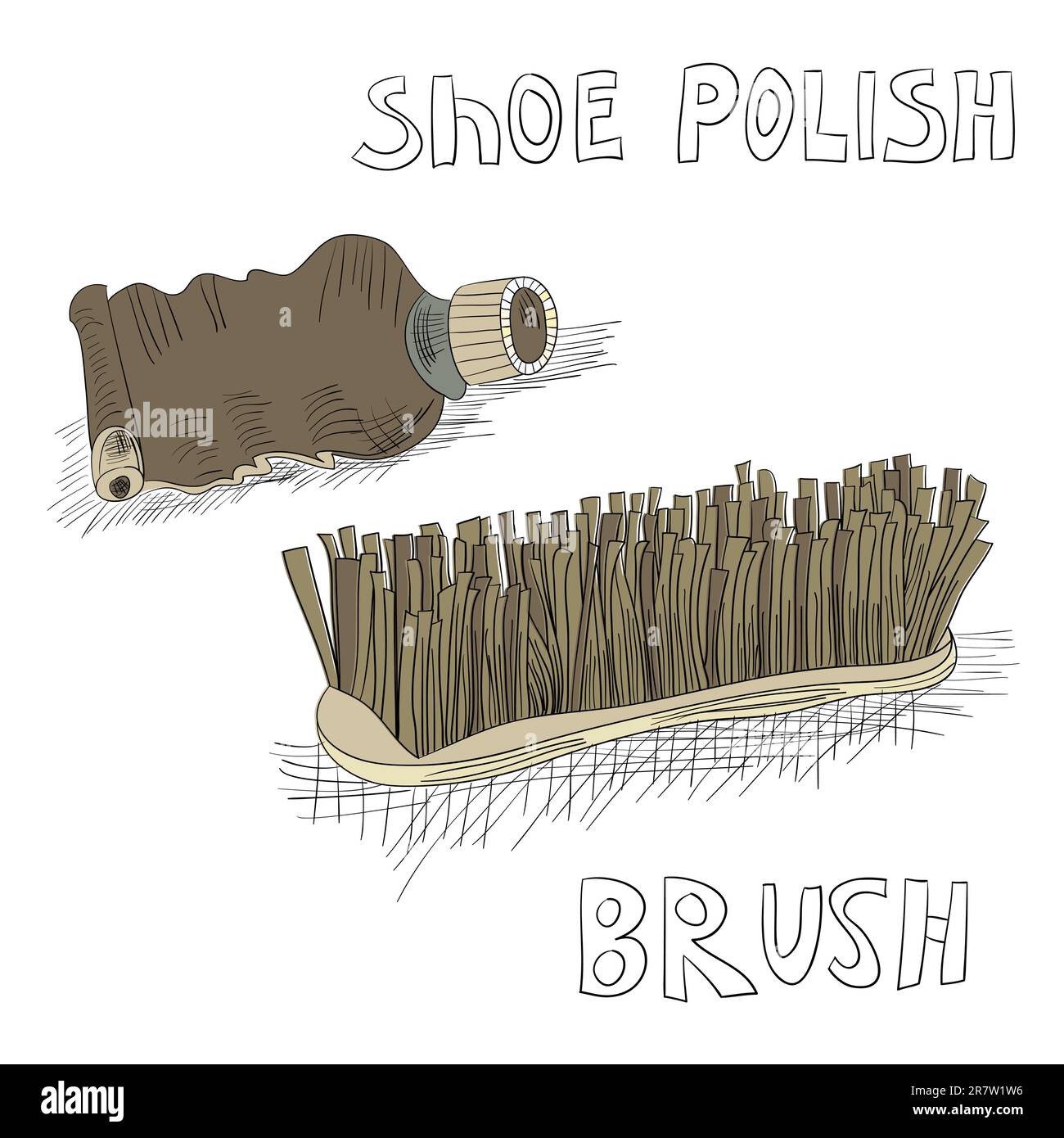 Shoe polish image Stock Vector Images - Alamy