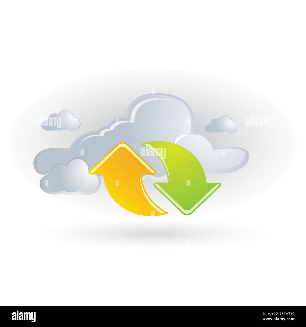 Cloud arrows Stock Vector Images - Alamy