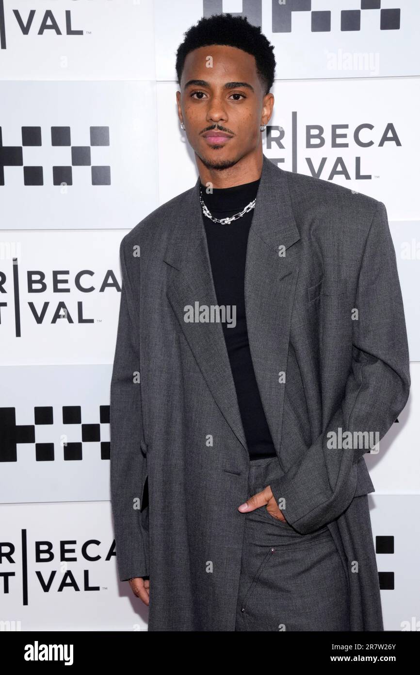 Keith Powers attends the premiere of "The Perfect Find" at the BMCC ...