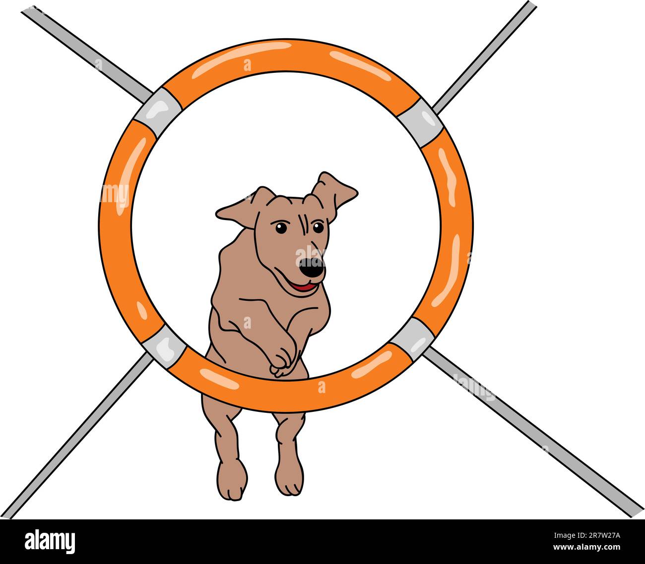vector - dog agility , isolated on background Stock Vector Image & Art ...