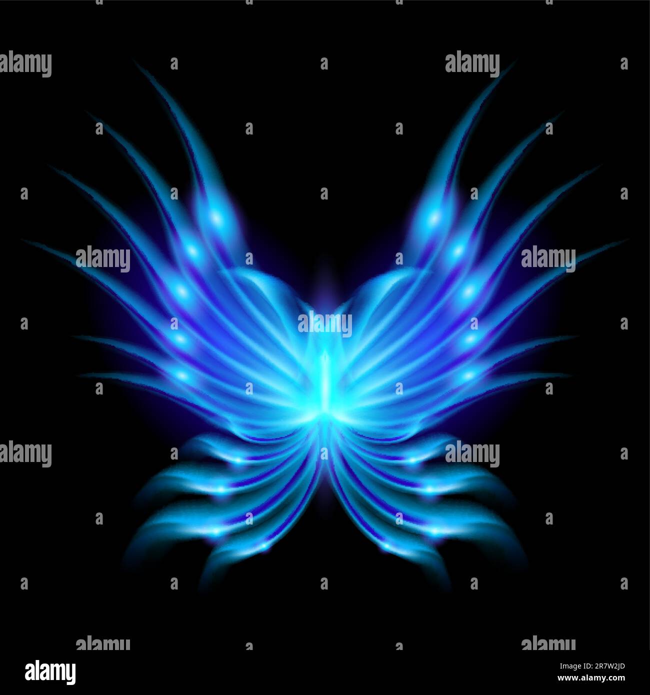 Butterfly black and white effect Stock Vector Images - Alamy