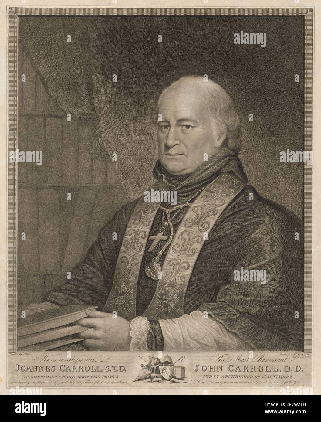 Reverend John Carroll 1812 Stock Photo - Alamy