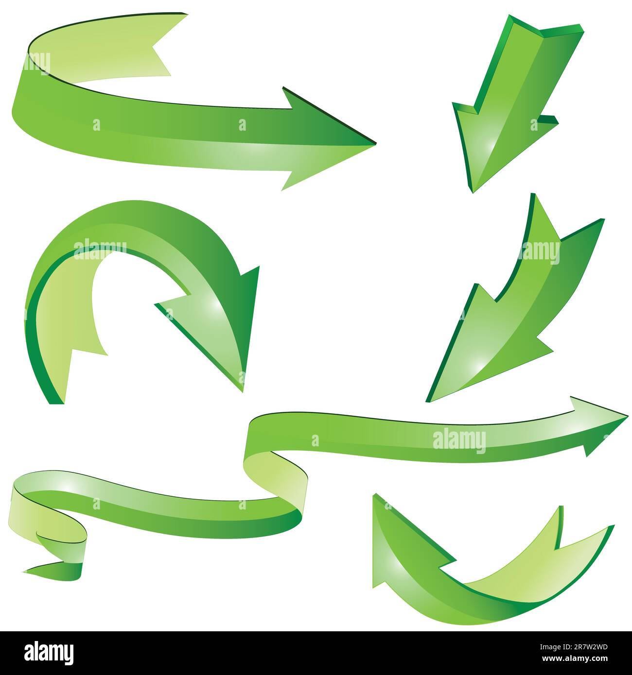 Arrow sign 3D set vector illustration. Element for design Stock Vector ...