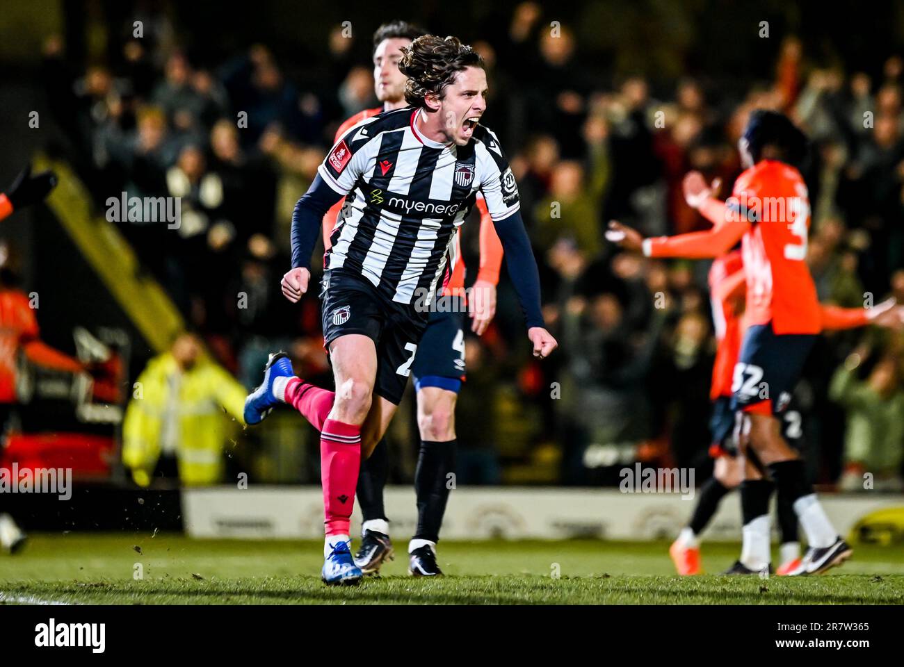 Danilo Orsi scores during the FA Cup fourth round replay football match ...