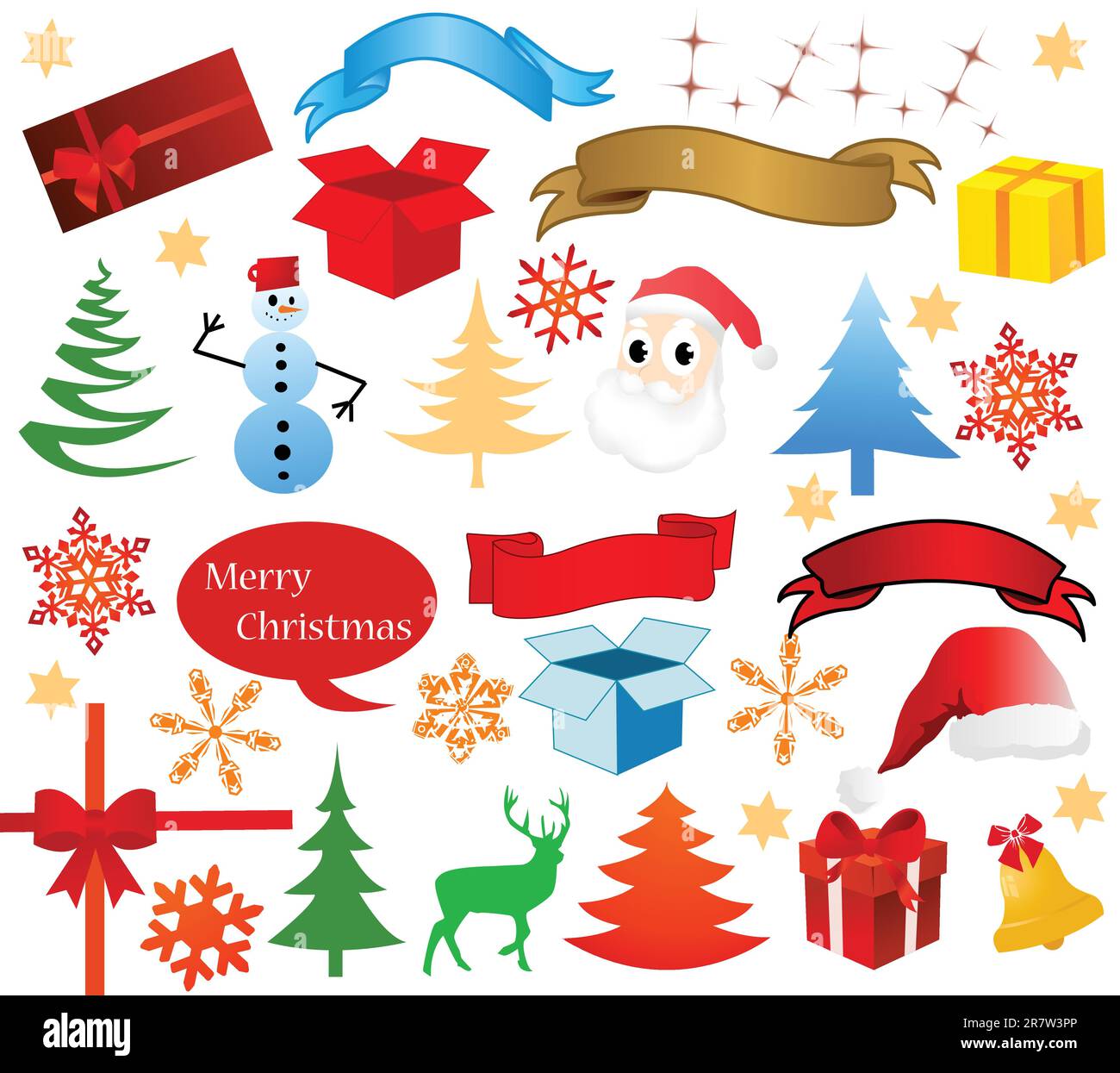 High detail christmas icons vector Stock Vector Image & Art - Alamy
