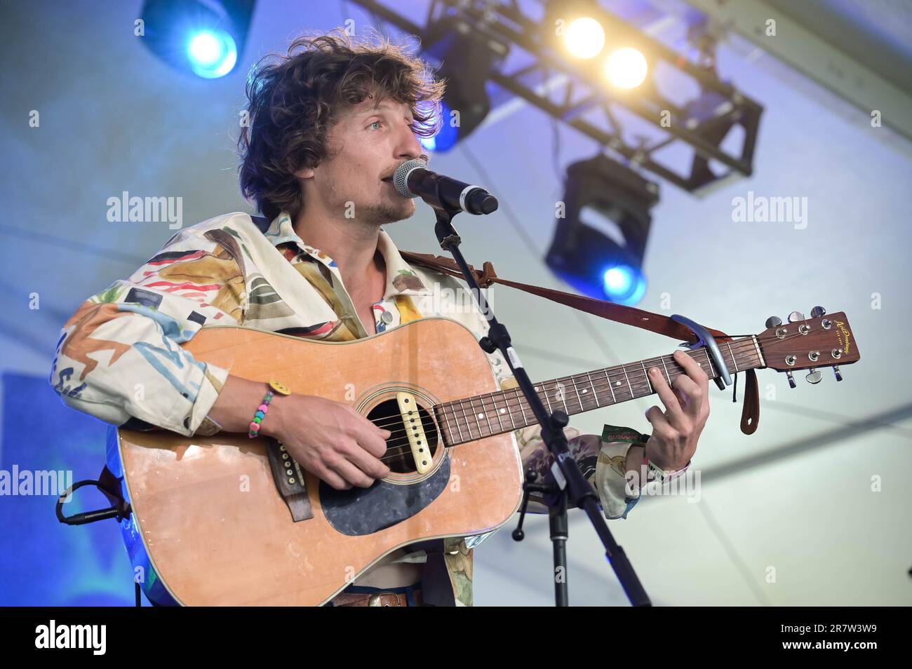 Oracle Sisters guitarist Christopher Willat performs during Day 2 of ...