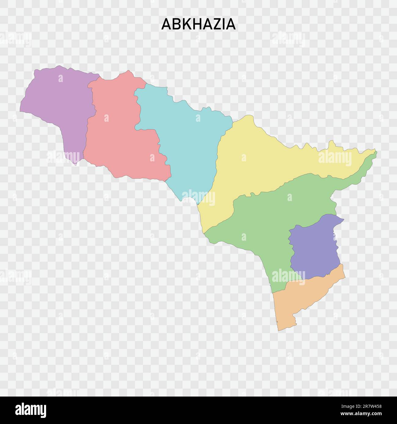 Abkhazia vector map hi-res stock photography and images - Alamy
