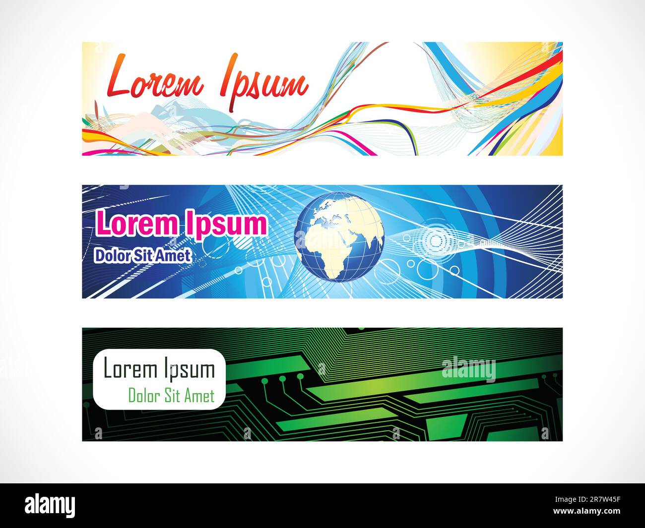 Multiple banners Stock Vector Images - Alamy