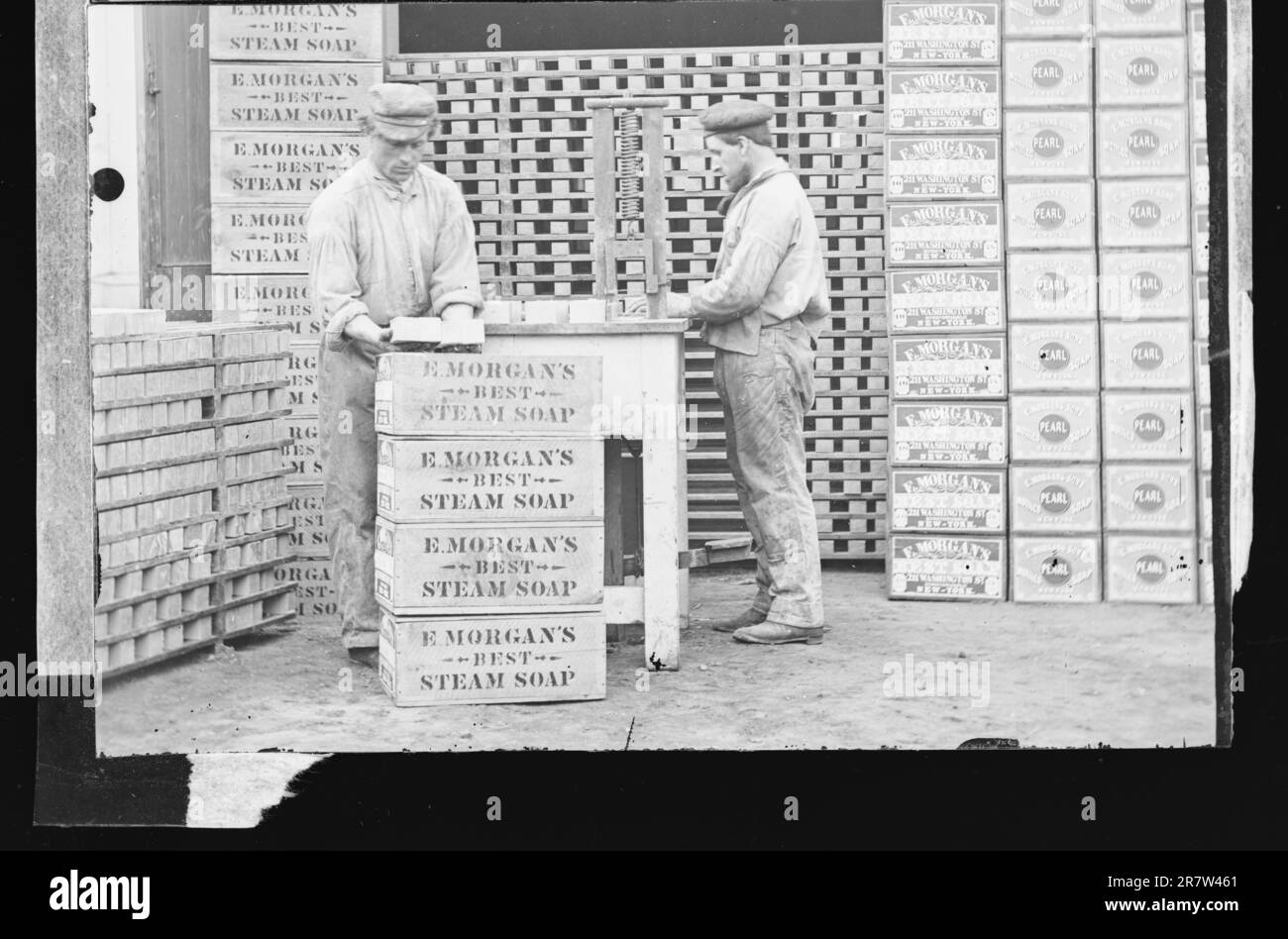 Soap Factory Workers c. 1860-1870 Stock Photo - Alamy