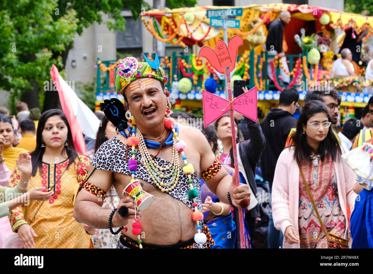 Halifax, Nova Scotia, Canada. June 17th, 2023. Dancers in the streets ...
