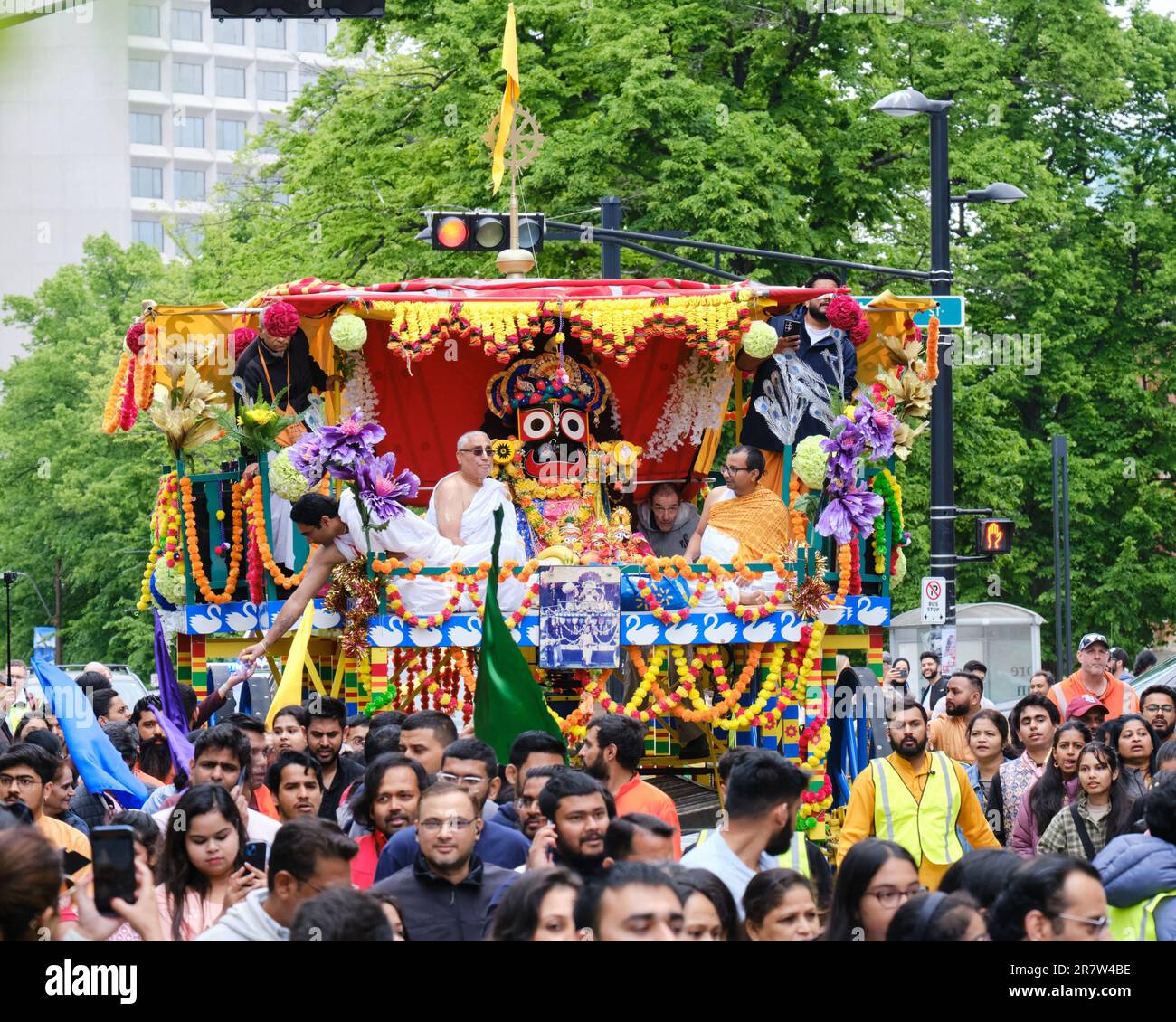 Halifax, Nova Scotia, Canada. June 17th, 2023. Dancers in the streets ...