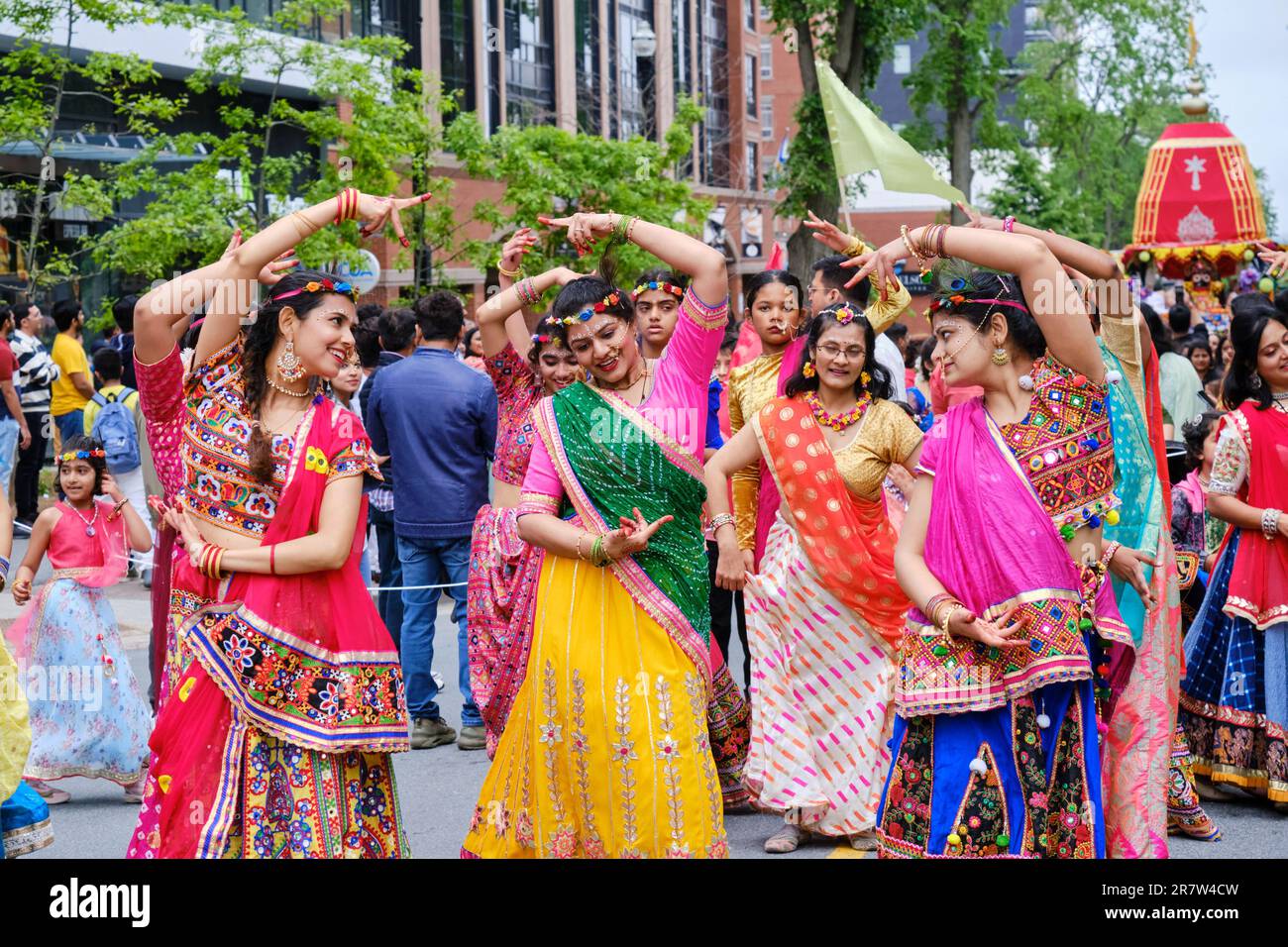 Halifax, Nova Scotia, Canada. June 17th, 2023. Dancers in the streets ...