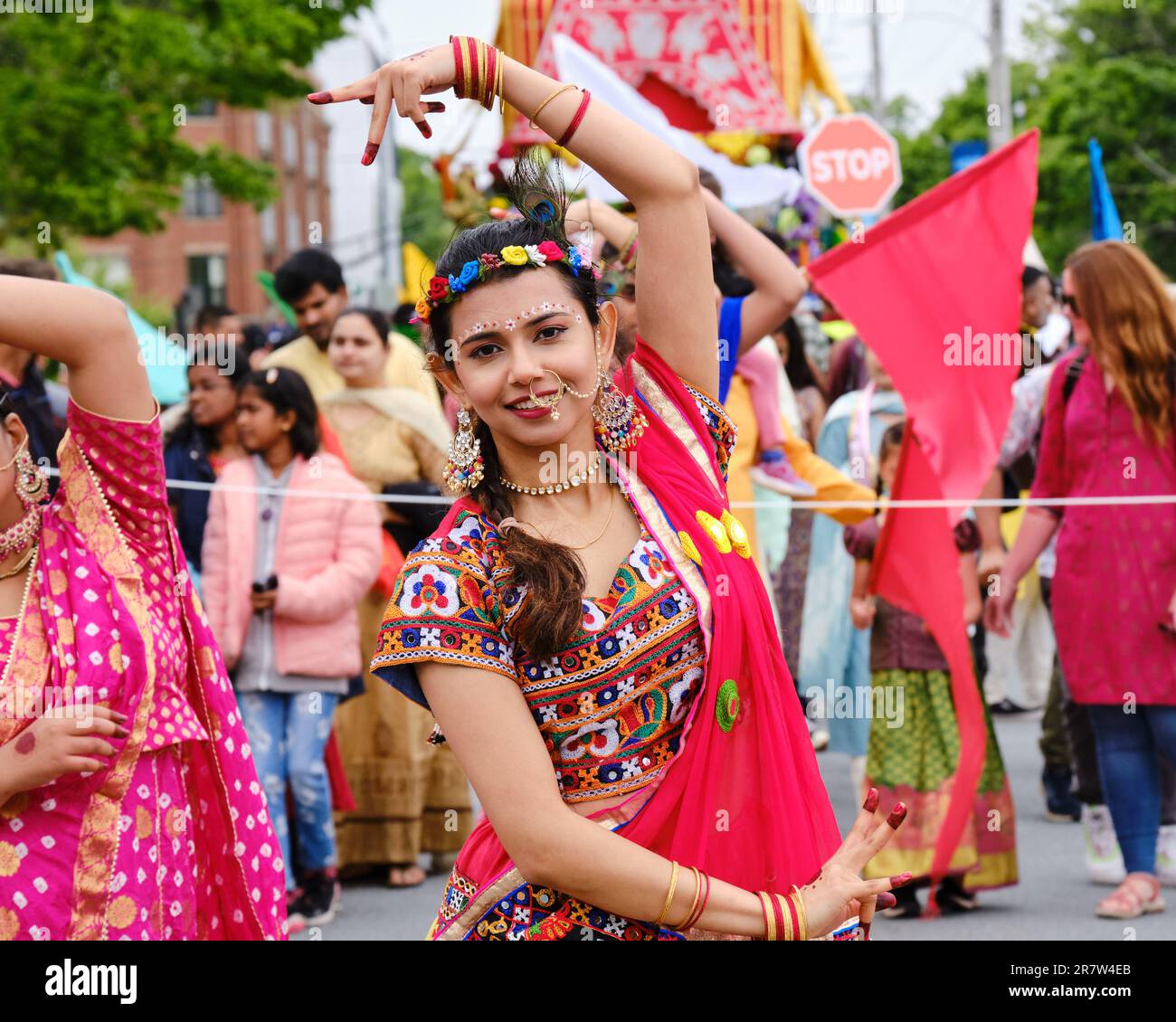 Halifax, Nova Scotia, Canada. June 17th, 2023. Dancers in the streets ...
