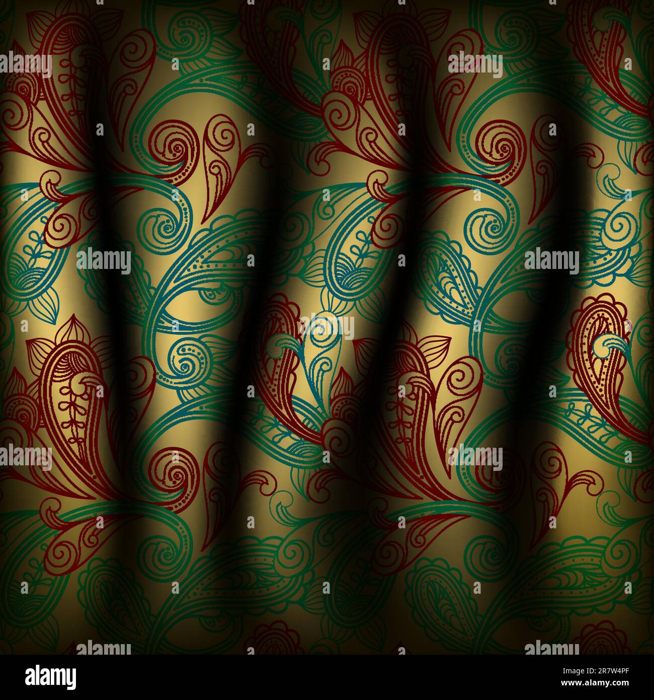 Flora curtain background Stock Vector Images - Alamy