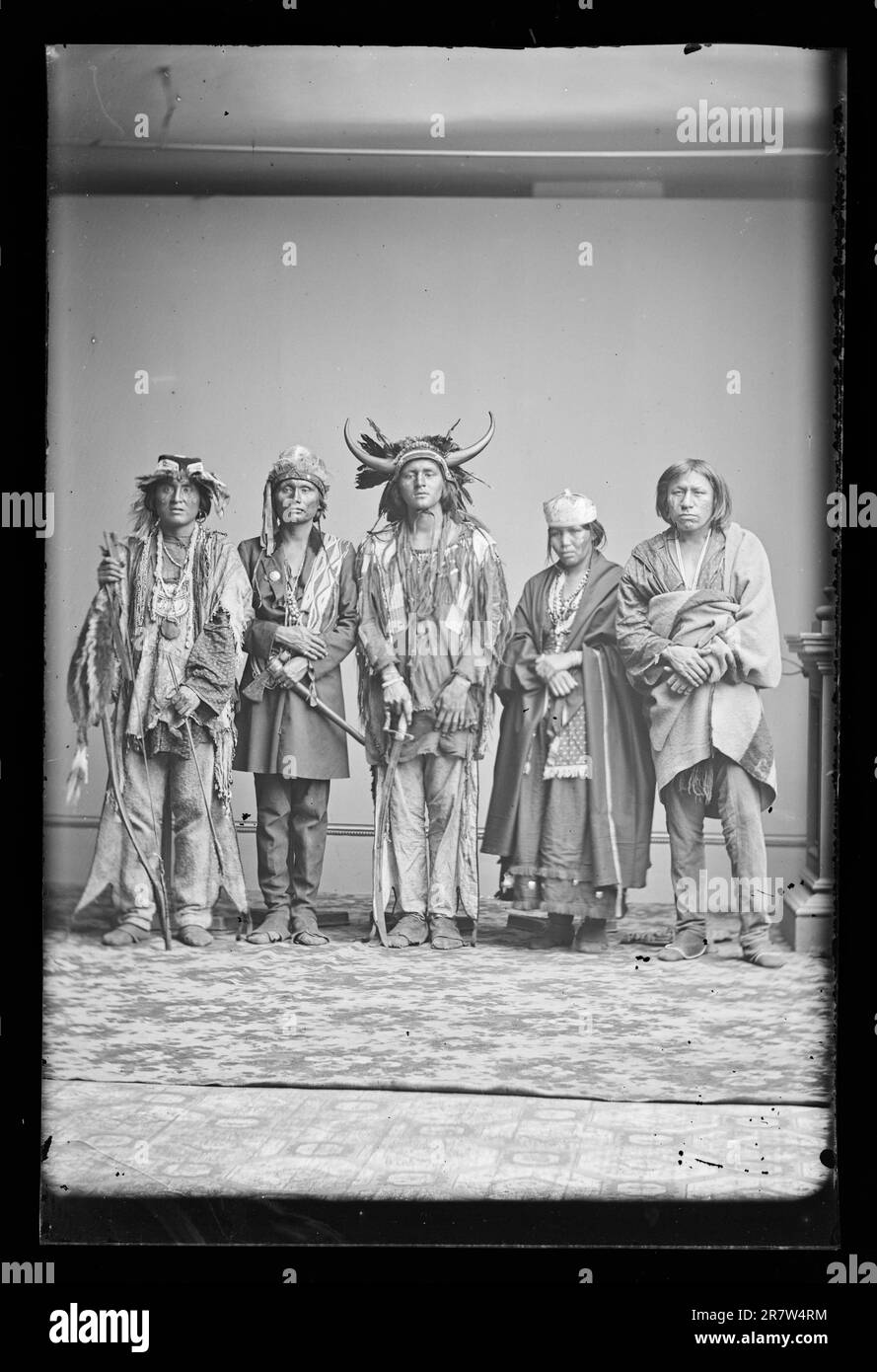 Indian Group c. 1860-1870 Stock Photo - Alamy