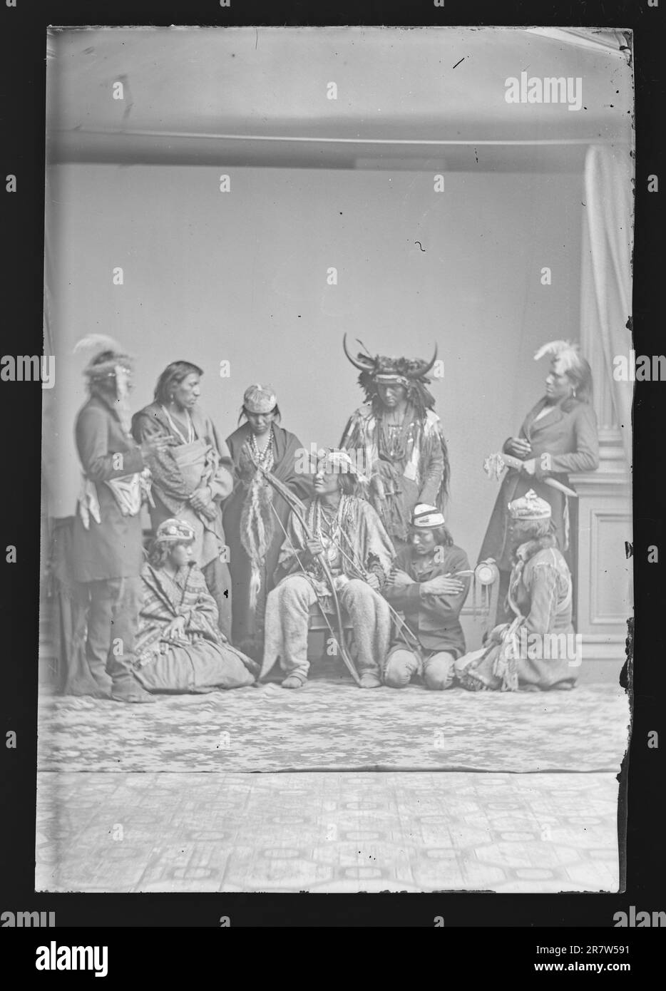 Indian Group c. 1860-1870 Stock Photo - Alamy