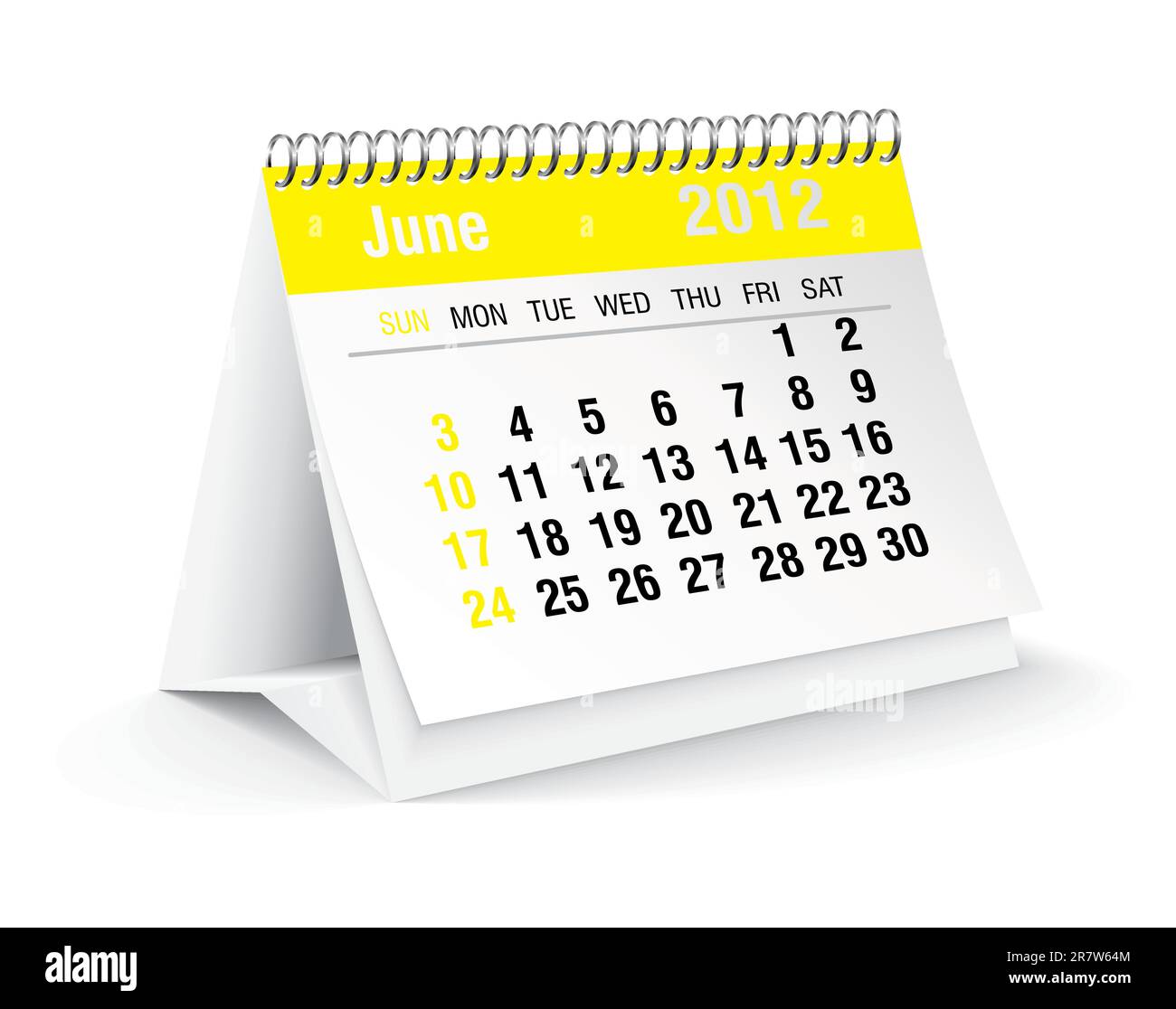 2012 desk calendar - vector illustration Stock Vector Image & Art - Alamy